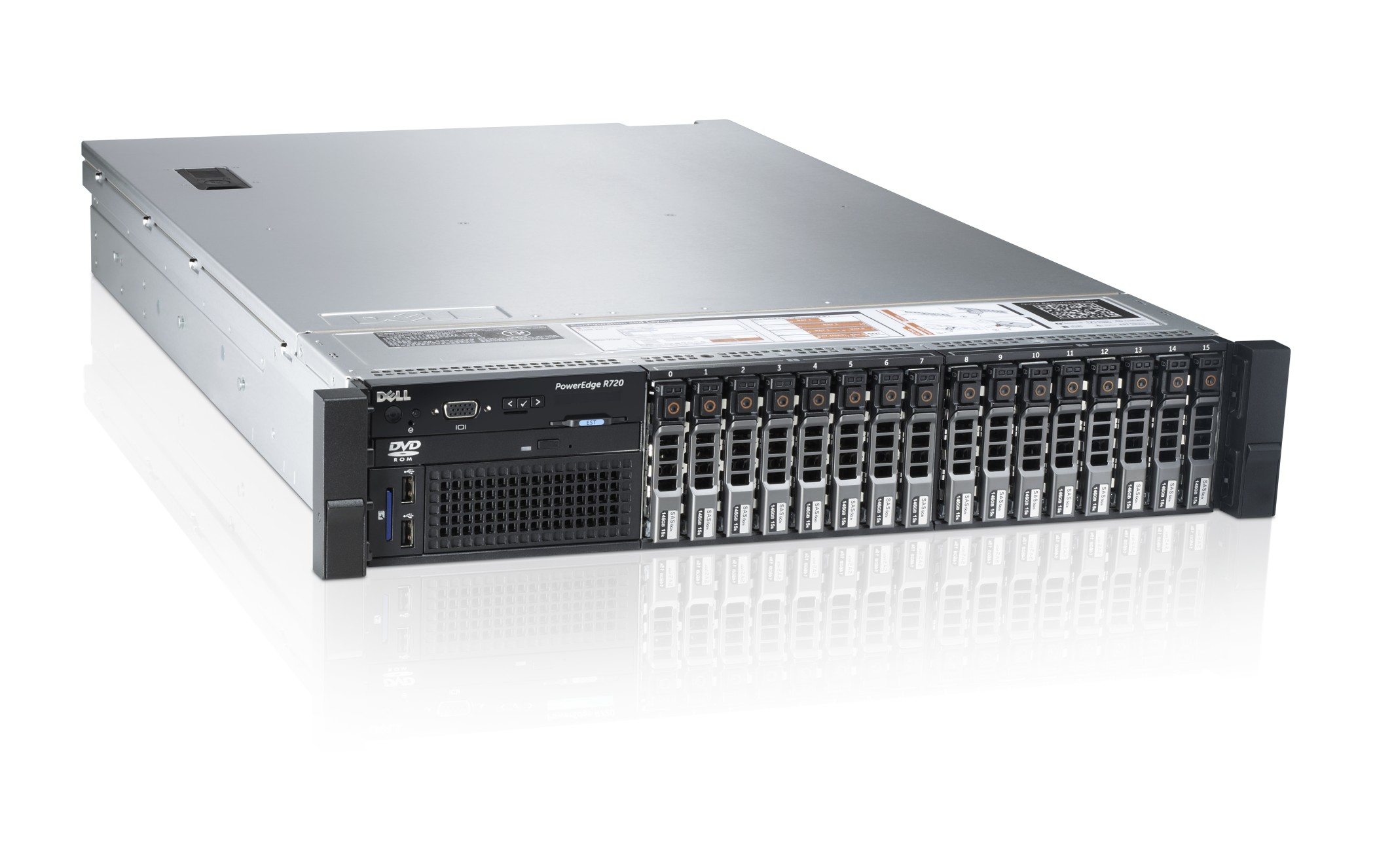 Specs DELL PowerEdge R720 server 32 TB 2.1 GHz 16 GB Rack (2U) Intel® Xeon® E5 V2 Family 495 W ...