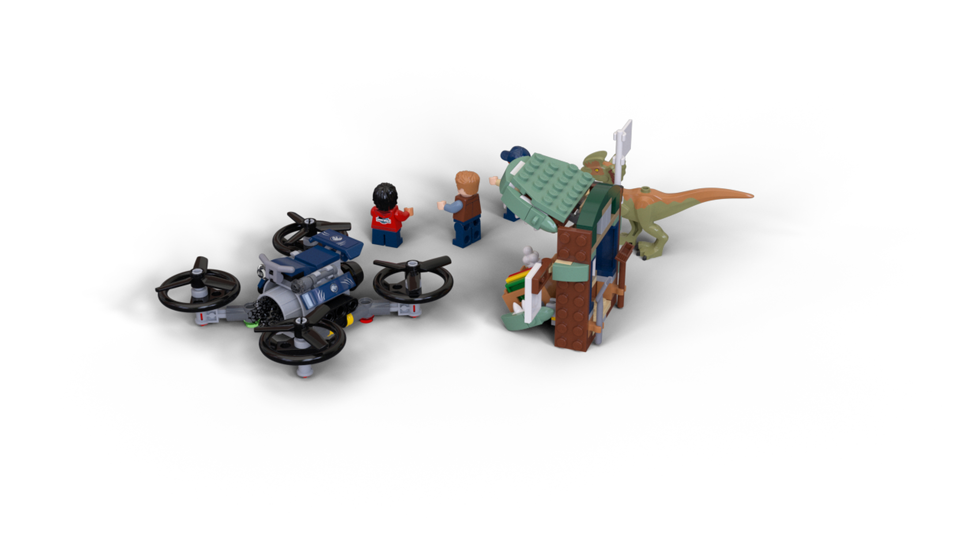 Lego jurassic world dilophosaurus on the loose store