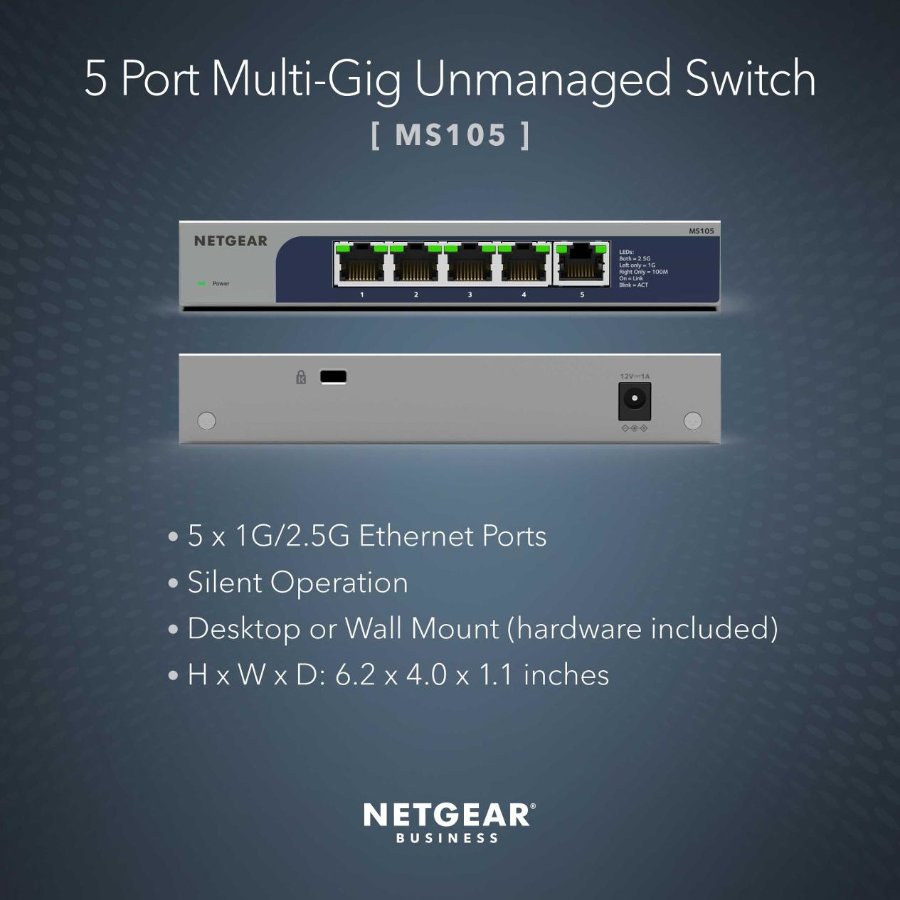 Buy Netgear MS105-100EUS network switch | Comms Express