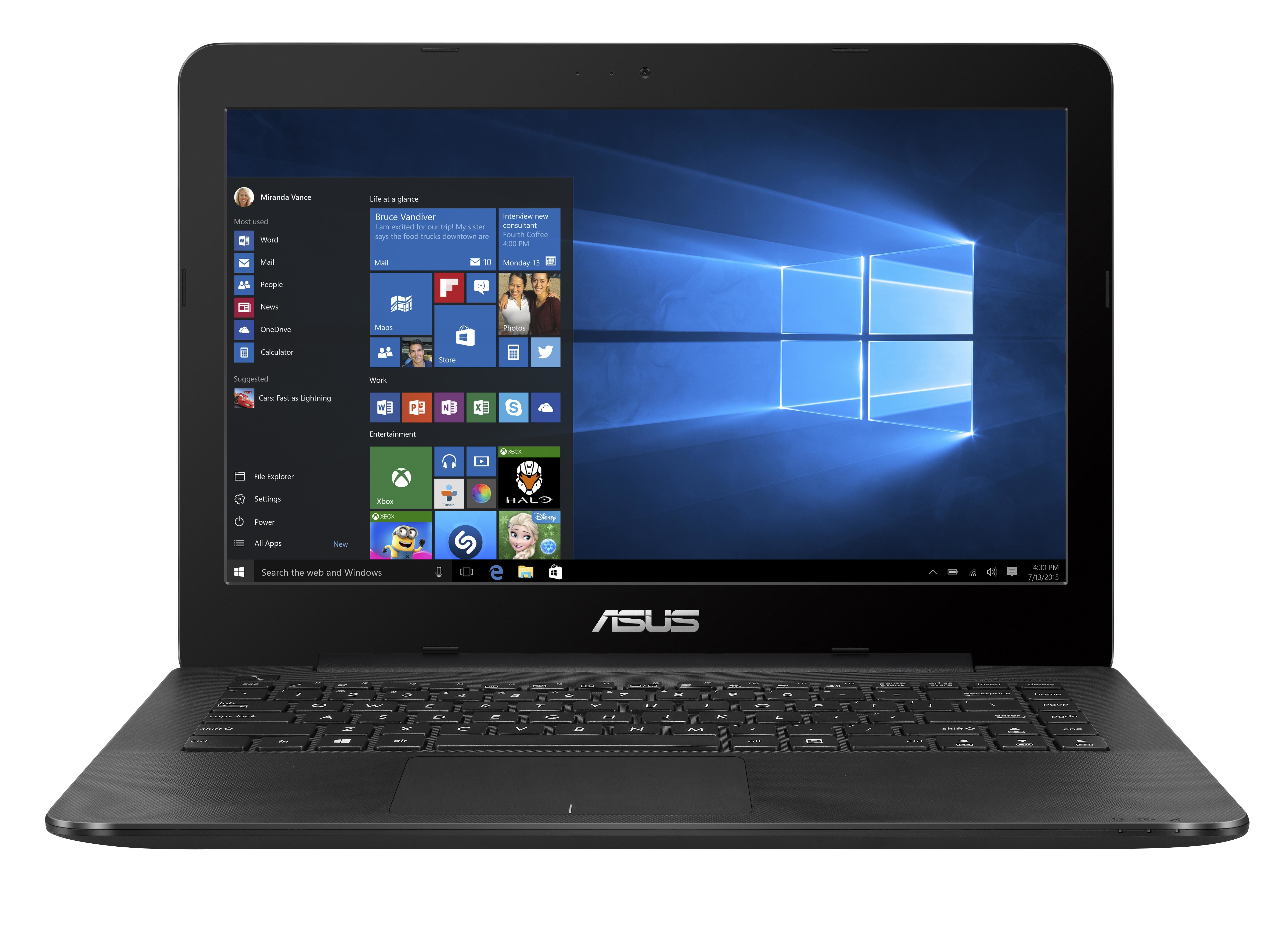 Specs ASUS X455LJ-WX319T notebook 35.6 cm (14") 1366 x 768 pixels 5th ...