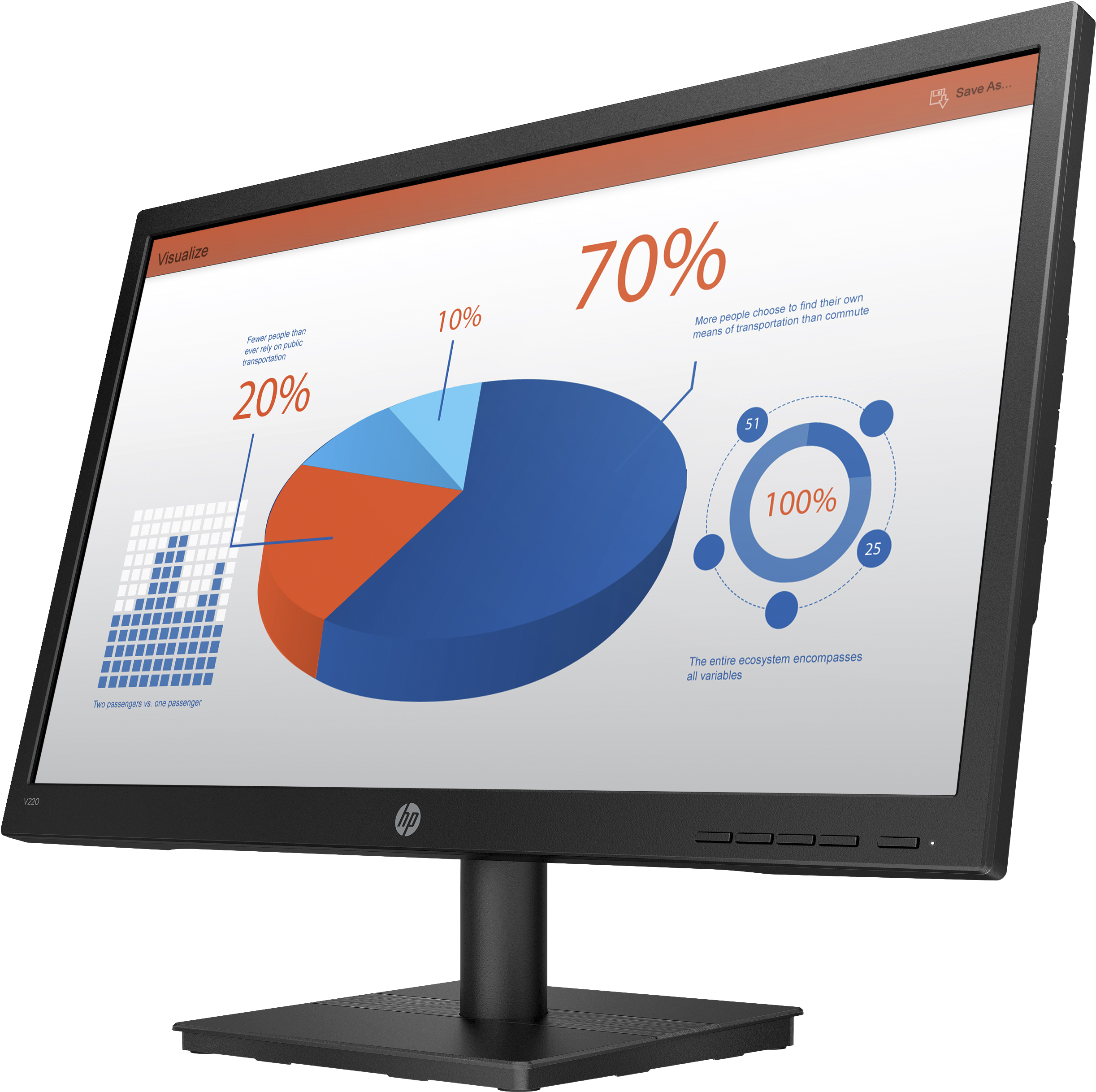 Specs HP V220 54.6 cm (21.5") 1920 x 1080 pixels Full HD LED Black ...